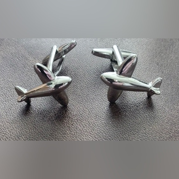 unbranded | Accessories | Airplane Plane Aviation Cufflinks Set ...